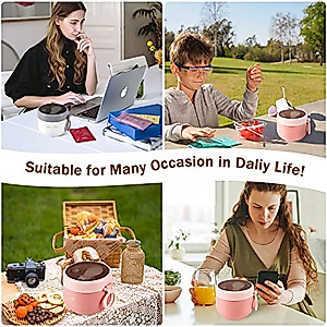 Overnight Oats Containers with Lids, 20oz Portable Overnight Oats Jars with Spoons, Leak-proof Plastic Yogurt Jars, Oatmeal Container for Yogurt Breakfast On The Go Cups, Dessert Snack Containers