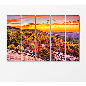Grandpa Mountain in Autumn USA Canvas Print 1 Panel / 36x24 inches