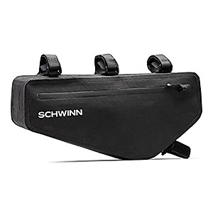 Schwinn Explore Bike Bag, 1.2 Liter Cycling Frame Pouch, Tool Free Attachment, Waterproof, Bicycle Storage Accessories