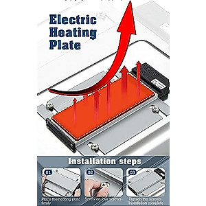 Chafing Dishes Food Warmers, Buffet Server Hot Trays in Stainless Steel, Electric Plate Warmer for Catering Buffet, Hot Plates for Keeping Food Warm (9l 1/2size)