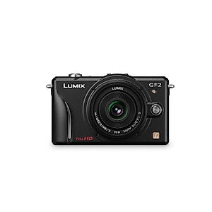Panasonic Lumix DMC-GF2 12 MP Micro Four-Thirds Mirrorless Digital Camera with 3.0-Inch Touch-Screen LCD and 14mm f/2.5 G Aspherical Lens (Black)