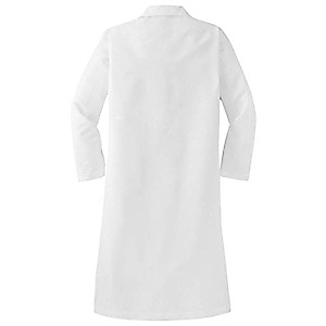 Marvelous Printing Unisex Embroidered White Lab Coat - Lab Coat - Add a name - Business Name - Personalized Lab Coat with Name (Ladies L)