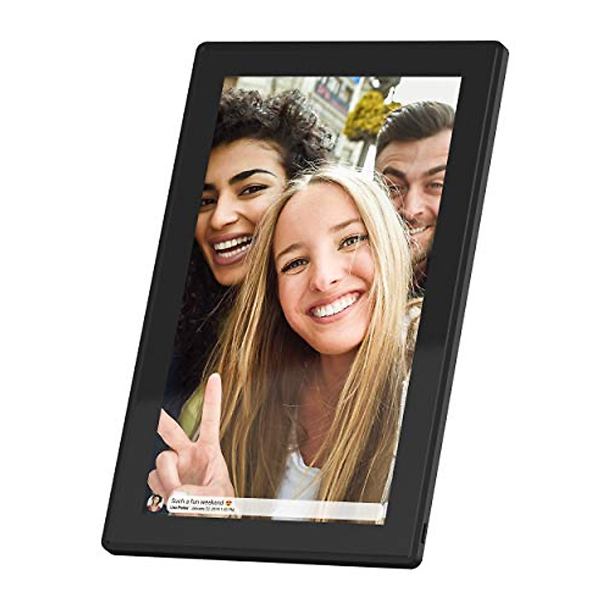 Feelcare 15.6 Inch 16GB WiFi Picture Frame with FHD 1920x1080 IPS Display,Touch Screen,Send Photos or Small Videos from Anywhere in The World, Wall Mountable, Portrait and Landscape(Black)
