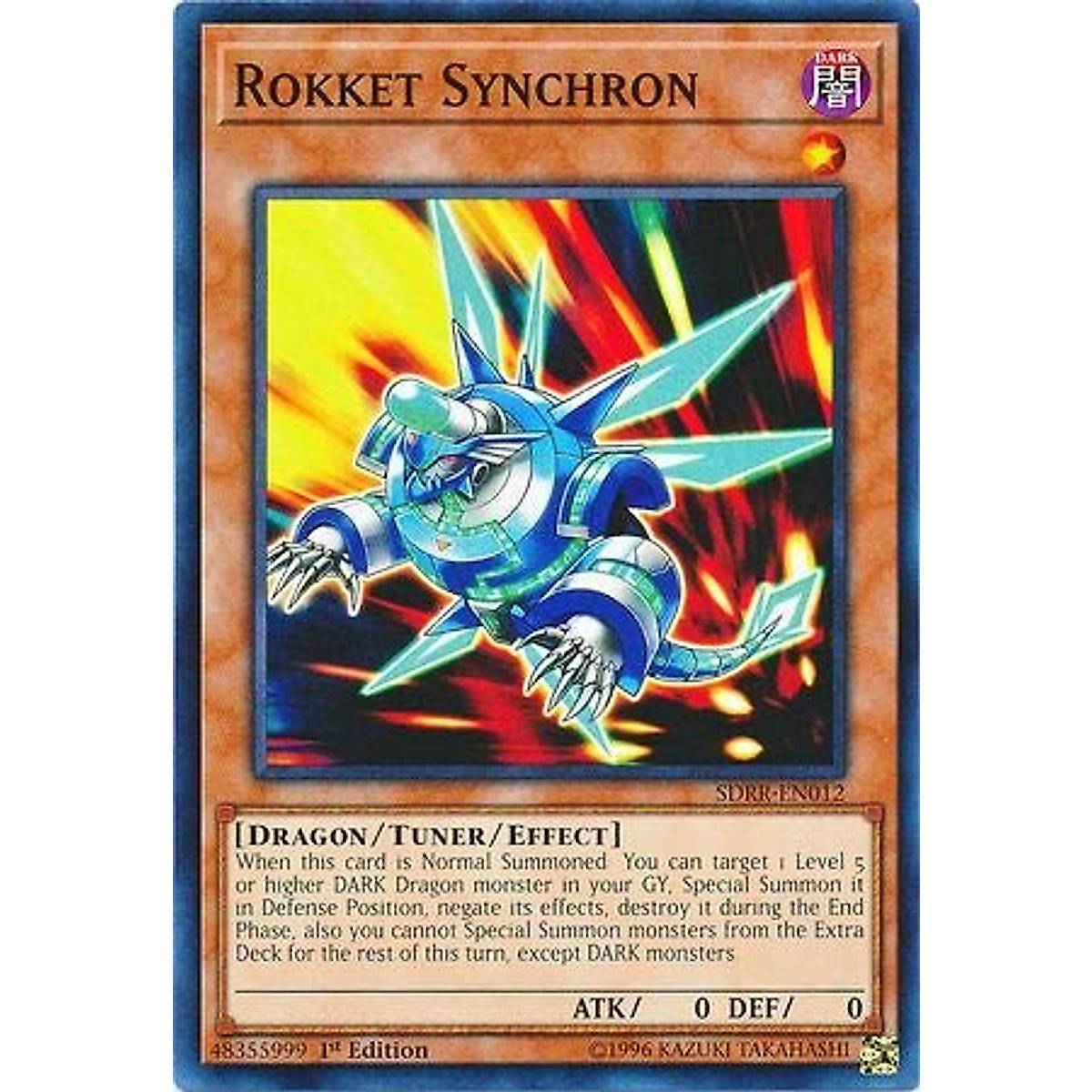 Yu-Gi-Oh! - Rokket Synchron - SDRR-EN012 - Common - 1st Edition - Structure Deck: Rokket Revolt