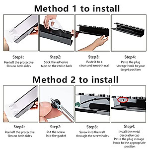 Storage Holder For Dyson Airwrap Curling Iron New Complete Acrylic Wall Mount Bracket Stand Storage Rack Tool For Home Bathroom Shelf Organizer, Two Installation Methods, Suitable For All Walls