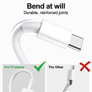 (2 Cables) USB to Type-C Fast Charge for Smartphones ONLY