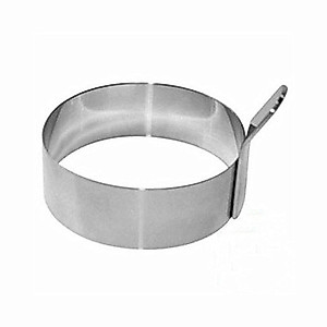 Colorsheng Egg Ring,3 Inch Stainless Steel Omelet Mold Pancake Ring Metal Kitchen Cooking Tool (3 Pack)
