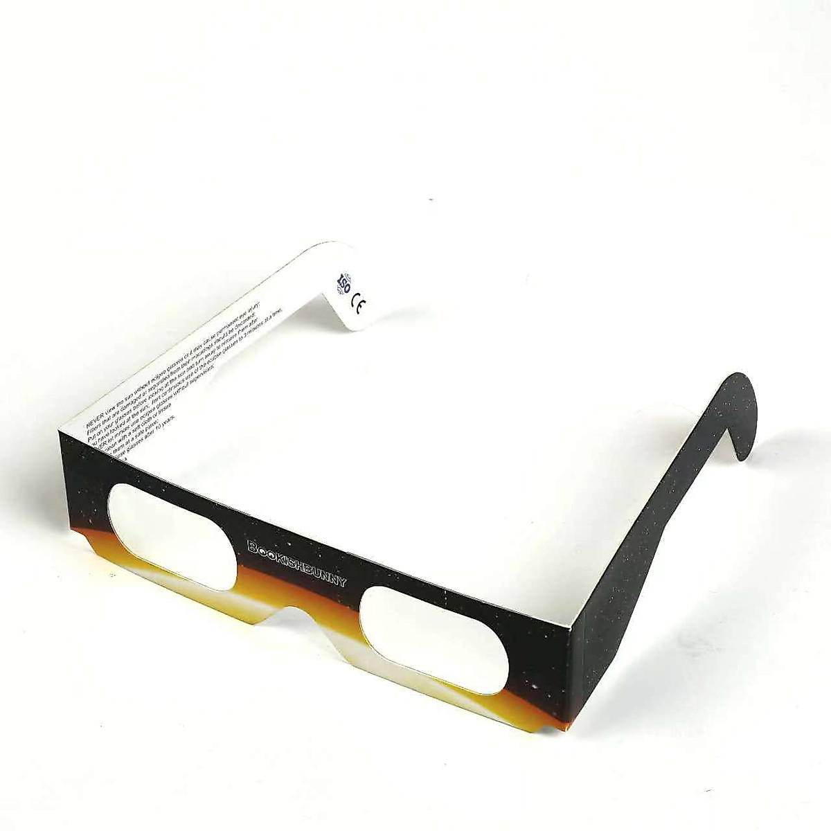 Bookishbunny 5 Pairs Solar Eclipse Viewers Paper Glasses Sun Viewing ISO Certified 5pk