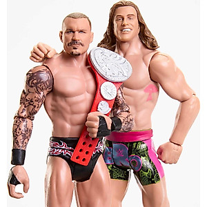 Mattel WWE Randy Orton & Matt Riddle Championship Showdown Action Figure 2-Pack with RAW Tag Team Championship, 6-inch