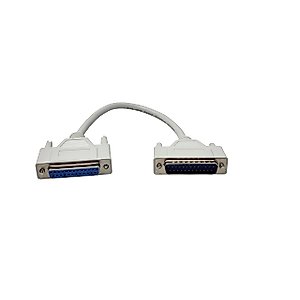 Your Cable Store 1 Foot DB25 25 Pin Serial Port Cable Male/Female RS232