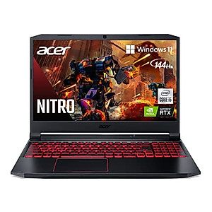 Acer Nitro 5 AN515-55-53E5 Gaming Laptop | Intel Core i5-10300H | NVIDIA GeForce RTX 3050 GPU | 15.6" FHD 144Hz IPS Display | 8GB DDR4 | 256GB NVMe SSD | Intel Wi-Fi 6 | Backlit Keyboard