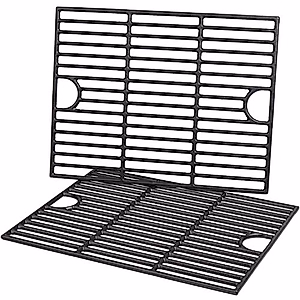 SHINESTAR Cast Iron Grill Grates for Nexgrill 4-5 Burner Grills, 720-0830H, 720-0830A, 720-0783E, 720-0697, 720-0888, 17 x 13 1/4 Inch,2 Pack