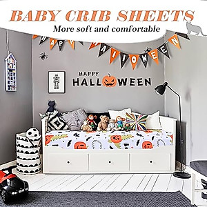 Suyfhdc Crib Sheets for Girls, Baby Sheets Fitted Crib Sheet, Soft Breathable Microfiber Fits Standard Size Crib 28in x 52inchs
