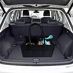 ANTUREBAY Baby Diaper Caddy Organizer: Portable Holder Bag for Changing Table and Car, Nursery Essentials Storage bins gifts for Baby Shower, Newborn Registry -Large（Black）