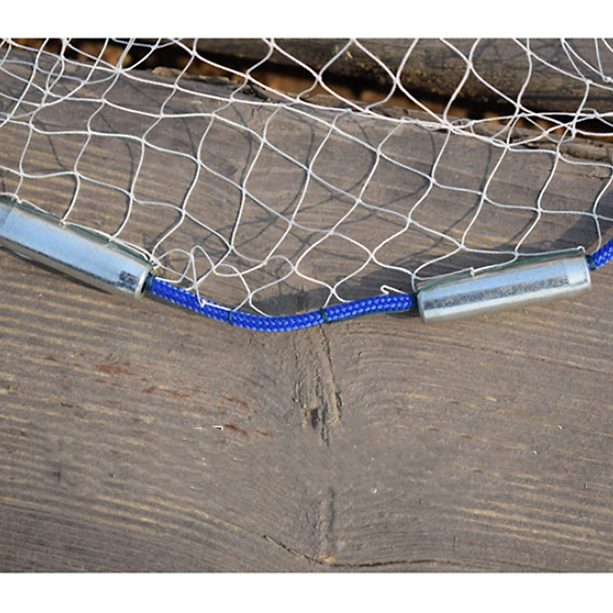 Hand Throw Fishing Cast Net,8Ft/10Ft/11Ft/13Ft Height, Mesh Size 3/5 Inch, Nylon Material Fishing Net for Bait Trap Fish