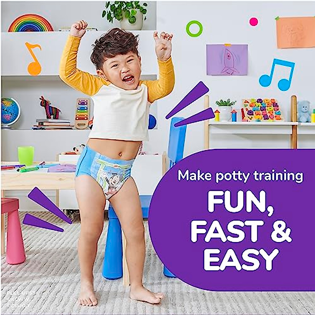 Pull-Ups Boys' Potty Training Pants Training Underwear Size 5, 3T-4T, 66 Ct
