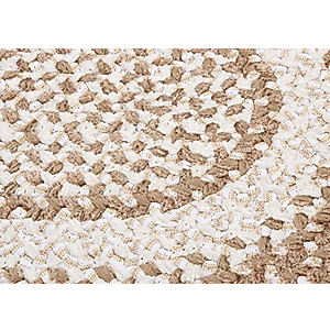 Colonial Mills Blokburst Braided Rug, 8x10, Natural Wonder