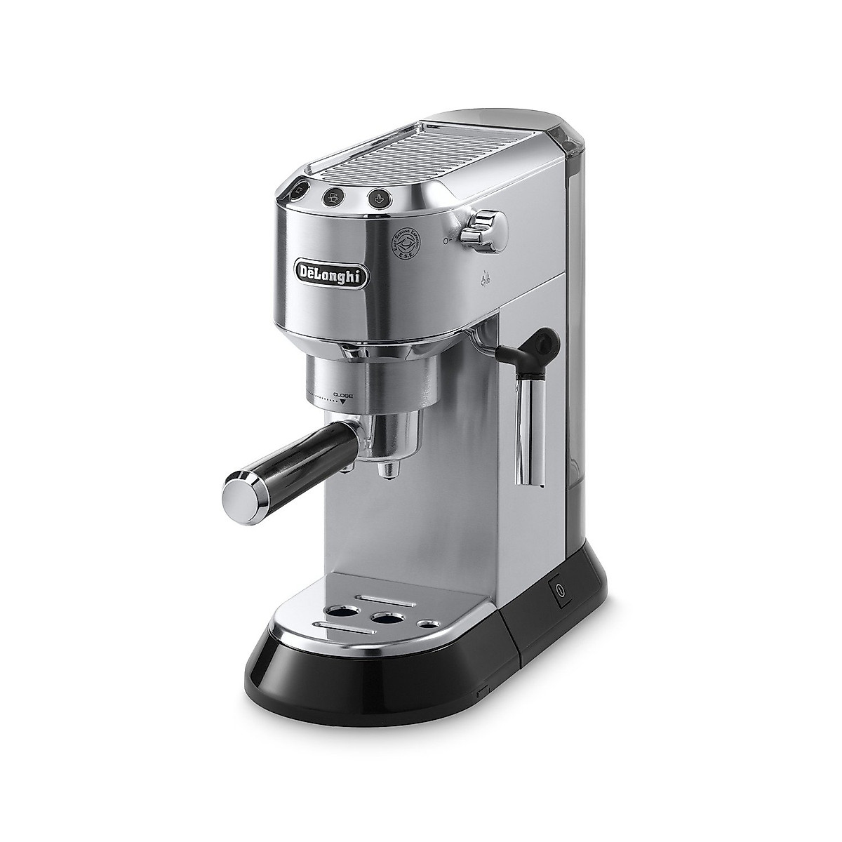 De'Longhi Delonghi EC680M DEDICA 15-Bar Pump Espresso Machine, Stainless Steel DLSC060 Milk Frothing Jug, 12 oz, Stainless Steel