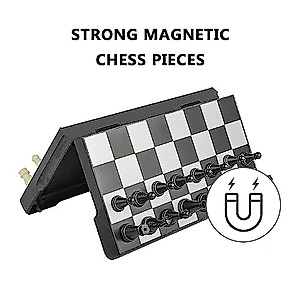 ZeJlo Mini Chess Set, 6.5" Portable Folding Chess Board Magnetic Travel Chess Set for Kids and Adults