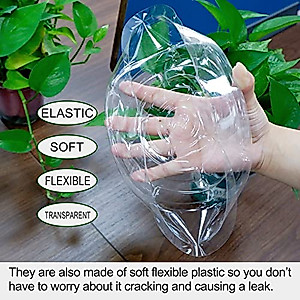 HOMEANING 20 Pack Plant Saucers of 6, 8, 10, 13 inch,Plant Drainage Trays,Durable Flower Pot Drip Trays,Durable Plastic Plant Trays for Indoors, Outdoors,Collects Flower Pot Drainage