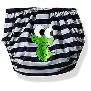 KIKO & MAX Baby Boys' Infant Three-Pack Absorbant Reusable Swim Diaper (Medium)