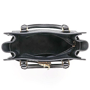 Michael Kors HAMILTON SMALL SATCHEL SHOULDER CROSSBODY BAG MK SIGNATURE (Black)