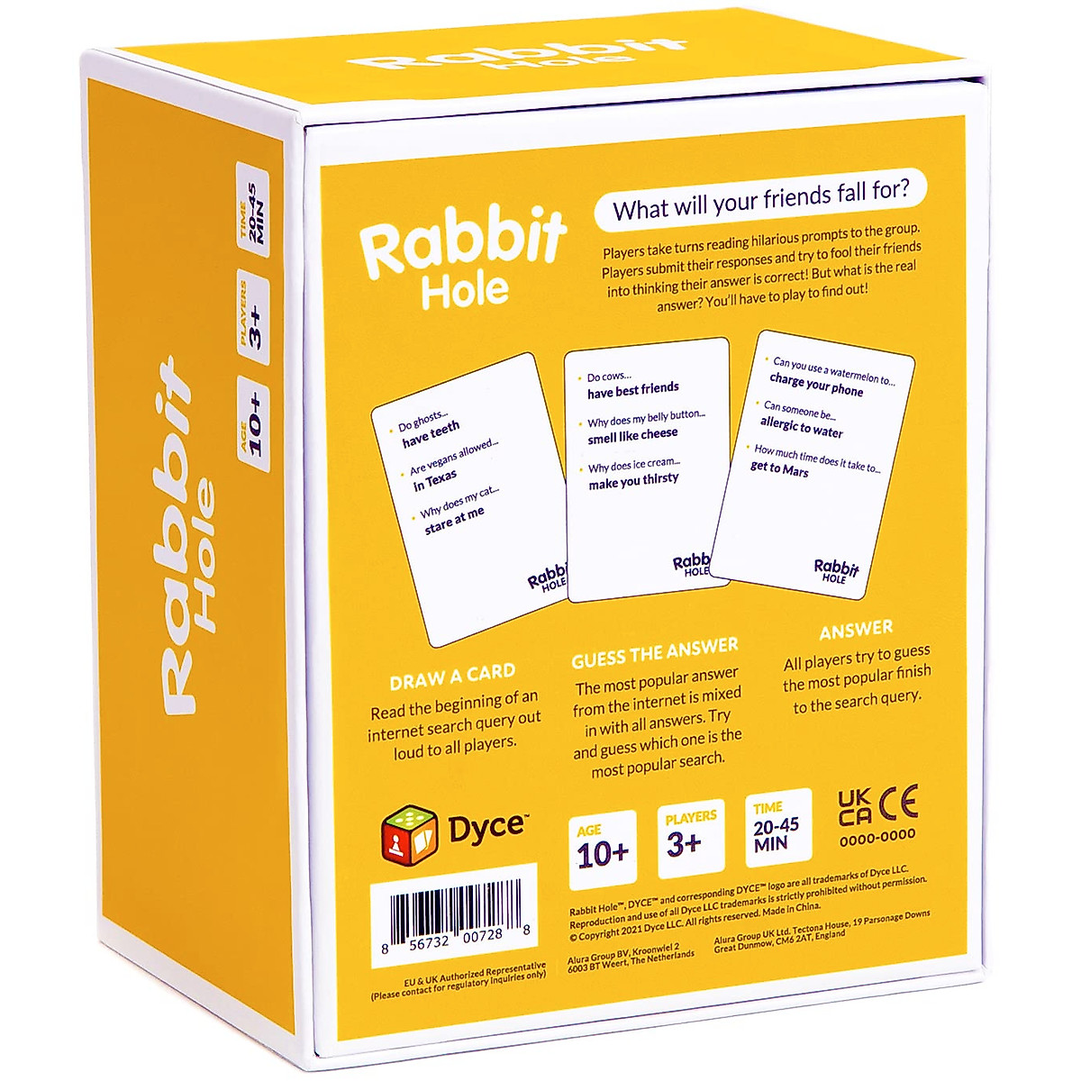 RABBIT HOLE Party Game - The “What Will Your Friends Fall for?” Family Card Game - for Kids, Tweens, Teens, College Students, Adults and Families, at Fun Parties and Board Games Night with Your Group