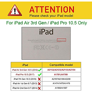 AICase IPad Pro 10.5″ Case,iPad Air (3rd Generation), Heavy Duty Waterproof Shockproof Triple Layer Defense with Stylus for iPad Air 3 10.5" 2019/iPad Pro 10.5" 2017 (Black)