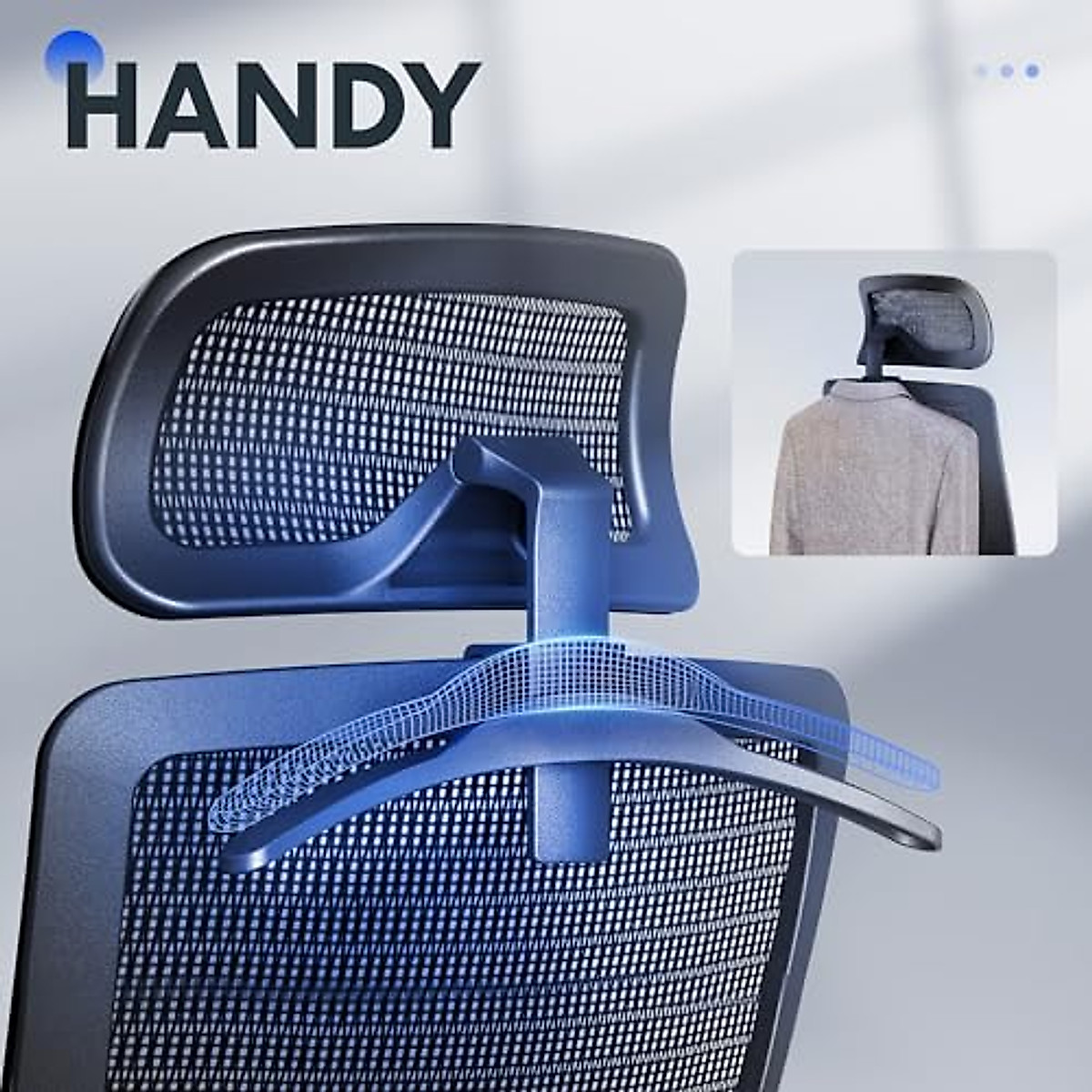 FLEXISPOT Ergonomic Office Chair High Back Mesh Swivel Computer Chair Home Office Desk Chairs with Wheels Lumbar Support Deep Black