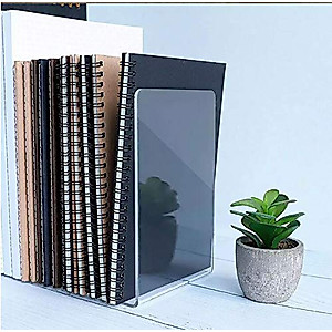 Jucoan 4 Pack Clear Acrylic Shelf Dividers for Closet Organizer, Vertical Wood Shelves Dividers, Closet Shelf Separators Purse Organizer for Wood Closets, Kitchen Cabinets, Bookshelf, Home and Office