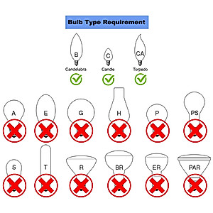 Meriville Chandelier Lamp Shades, 3.5-inch by 4.5-inch by 4.5-inch, Clip-on (Set of 2, Natural)