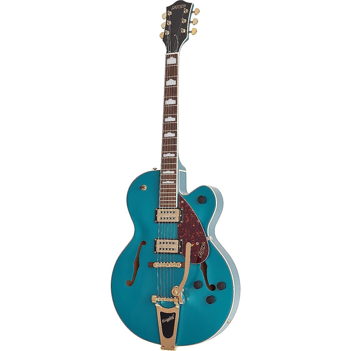 Gretsch G2410TG Streamliner Hollow Body Single-Cut and Gold Hardware Ocean Turquoise w/Bigsby