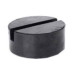 FSFY Auto 75mm Slotted Frame Rail Rubber Hydraulic Floor Jack pad Standard Jack Pad Black