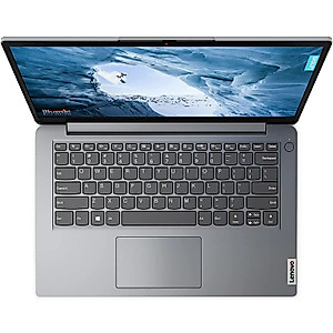 Lenovo IdeaPad 1i Laptop, 14.0" HD Display, Intel Pentium N5030, 4GB RAM 128GB eMMC Storage, Webcam, HDMI, WiFi, Bluetooth, Windows 11 Home in S Mode, Silver, Office 365 1 Year Included