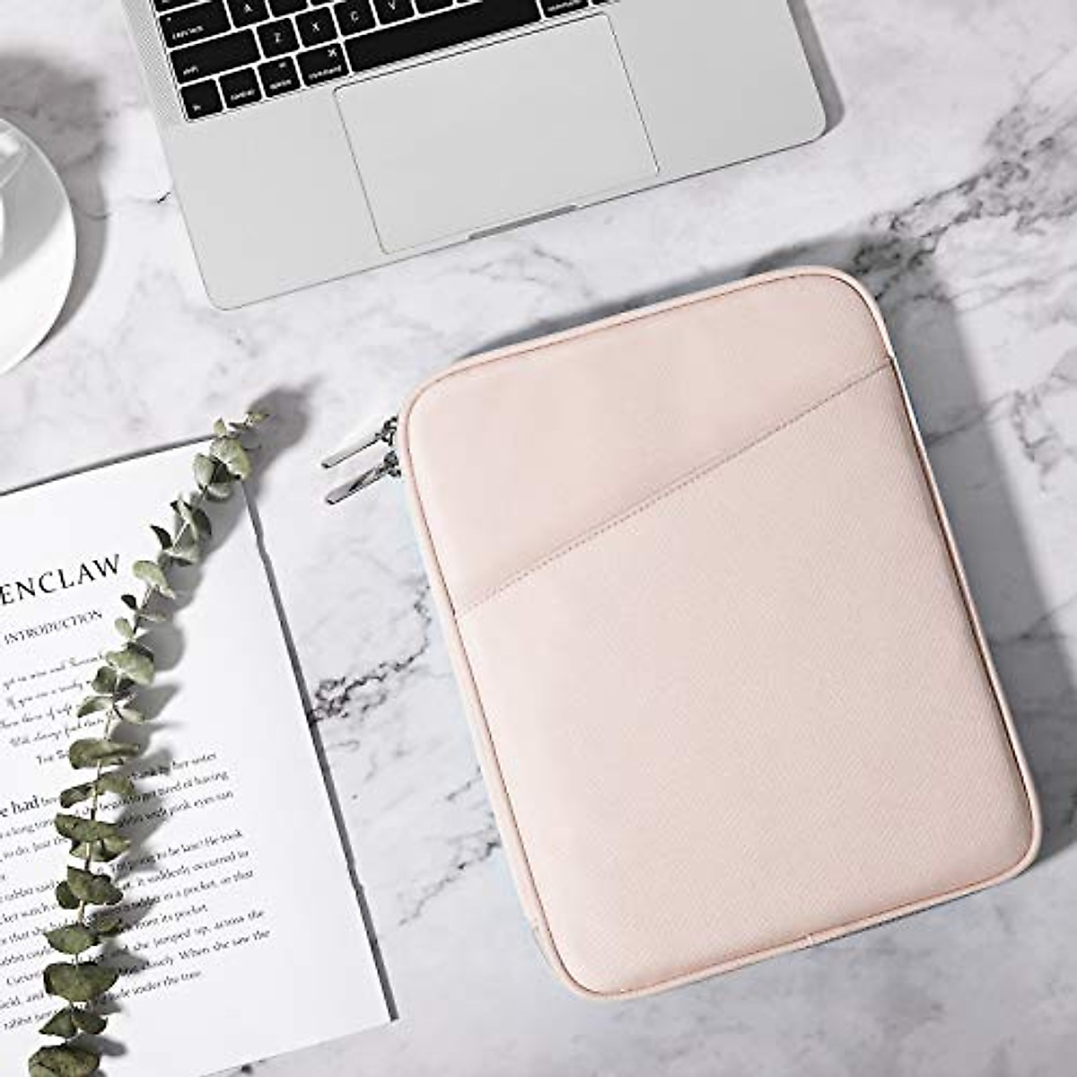 TiMOVO 9-11" Tablet Sleeve for iPad 10th Gen. 10.9", iPad 9th/8th/7th Gen. 10.2", iPad Air 11/Air 5th/4th Gen. 10.9",Galaxy Tab A9+/A9 Plus 11", Protective Bag with Pocket, Pink