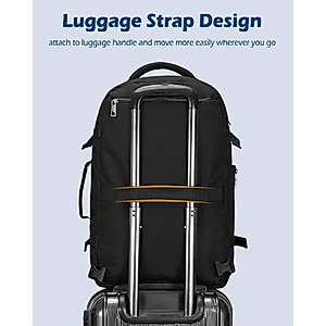 Hynes Eagle Travel Backpack 40L Flight Approved Carry on Backpack Men Large Cabin Weekender Laptop Backpack Women 15.6 inches Grey 2018