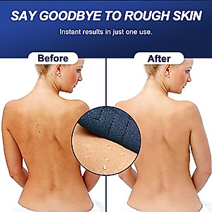 Exfoliating Back Scrubber for Shower, Double-Sided Back Scrub Washcloth with Handles, 38 Inches Body Exfoliator Bath Tool to Clean Your Body Deeply for Men & Women Skin Care