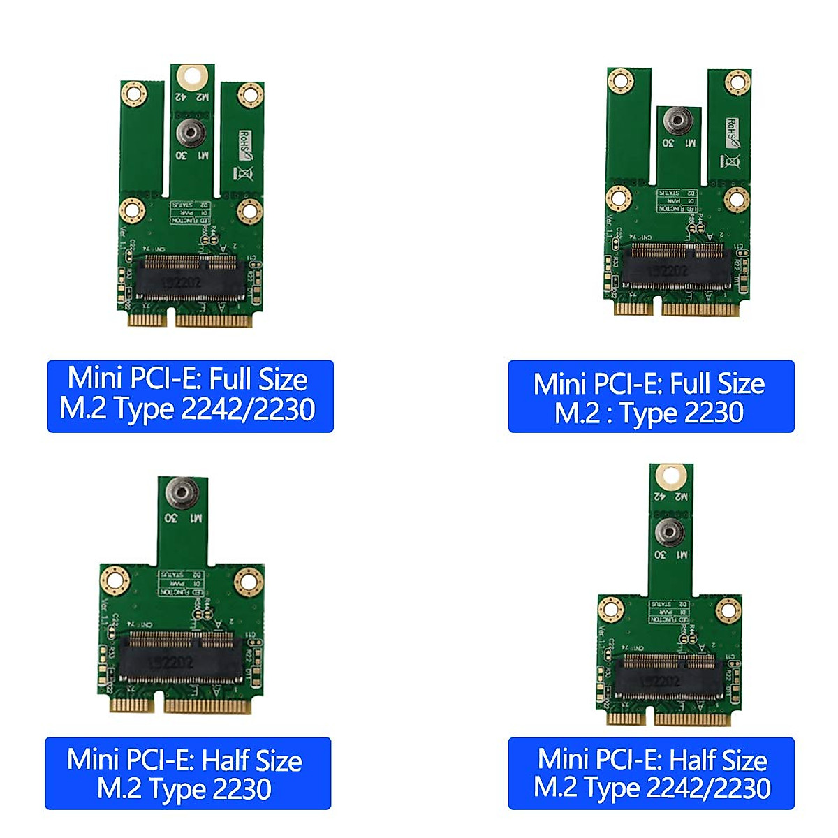 M.2 (NGFF Key E) to MPCIe (PCIe+USB) Adapter pcie Card m.2 pcie Adapter