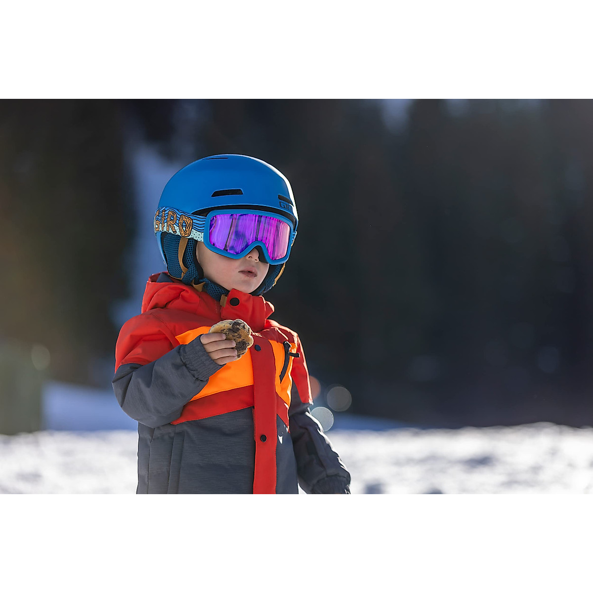 Giro Crue MIPS Combo Pack Toddler Ski Helmet - Snowboarding Helmet with Matching Goggles for Kids, Boys & Girls Matte Berry XS 48.5-52cm