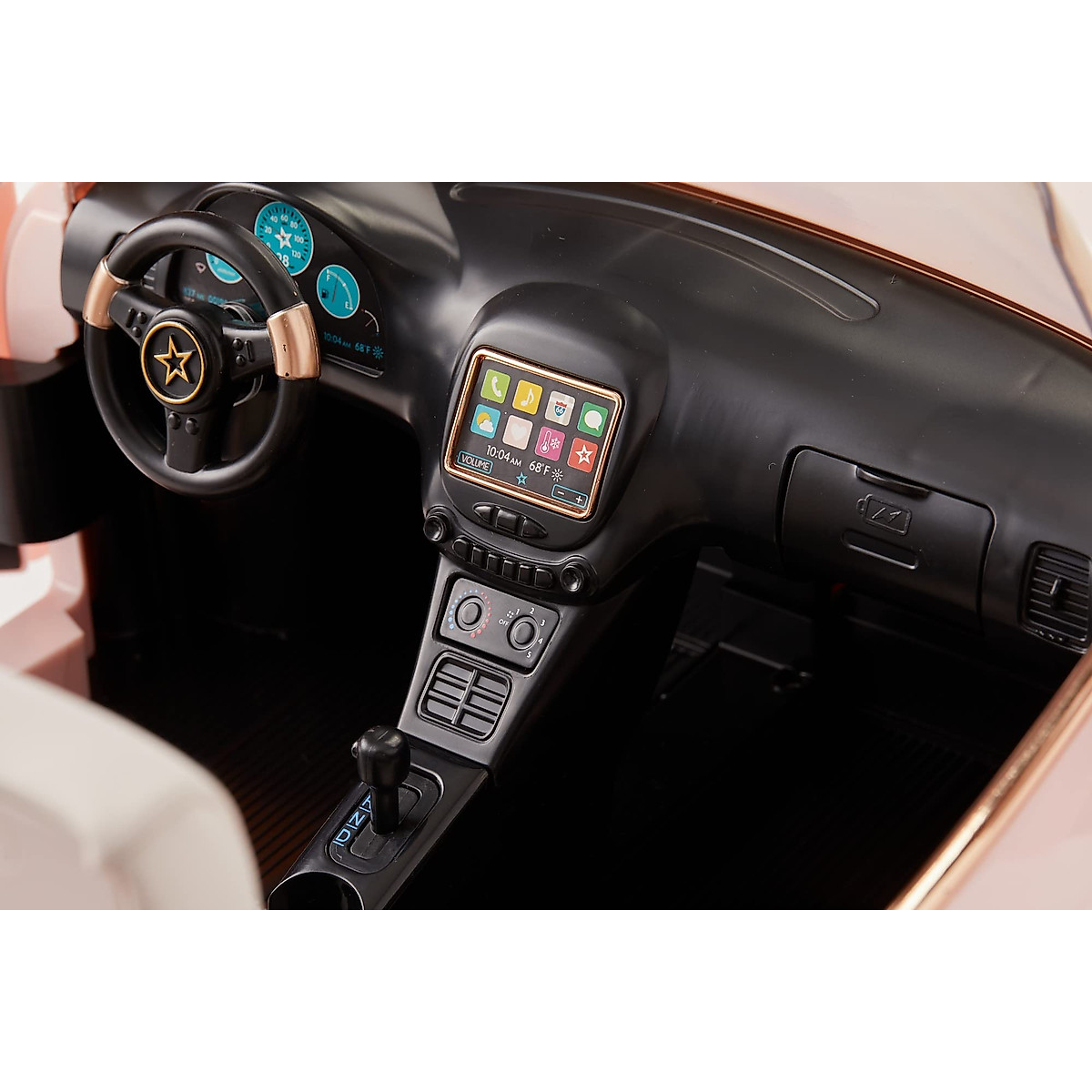 American Girl Truly Me 18-inch Doll Pink Remote-Control Sports Car Playset with Working Doors & Headlights, For Ages 6+