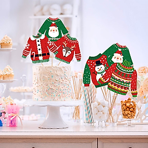Ugly Sweater Party Decorations Ugly Christmas Cutouts Holiday Party Decor Ugly Sweater Shaped Paper DIY Cut-Outs