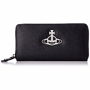 Vivienne Westwood Women's Leather Round Zipper Wallet ANNIE Black