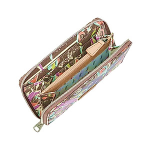 Sakroots Artist Circle Large Wallet, Slate Songbird