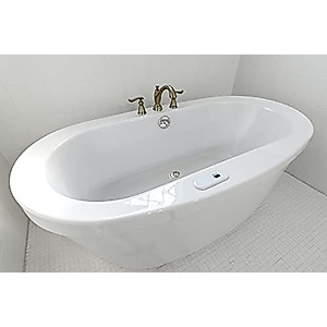 Gold-Hao-the-bathroom Beehive Grid Bathtub Drain with 1-1/4 Inch Fine Thread and 1-1/2 Inch Course Thread Bushing (Chrome)