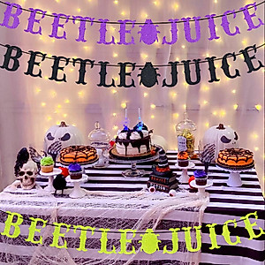 Beetle Birthday Party Banner Decorations, Halloween Christmas Glitter Beetle Themed Party Banner Supplies, Xmas Birthday Baby Shower New Year Holiday Party Banners Decor