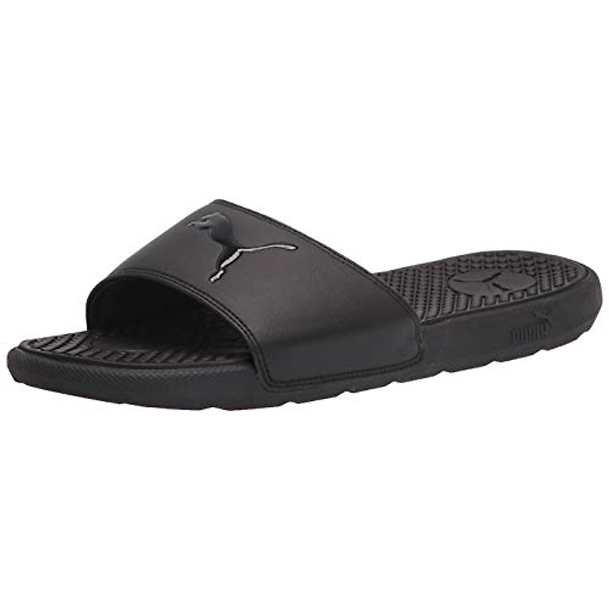 PUMA womens Cool Cat Sport Slide Sandal, Black, 8 US