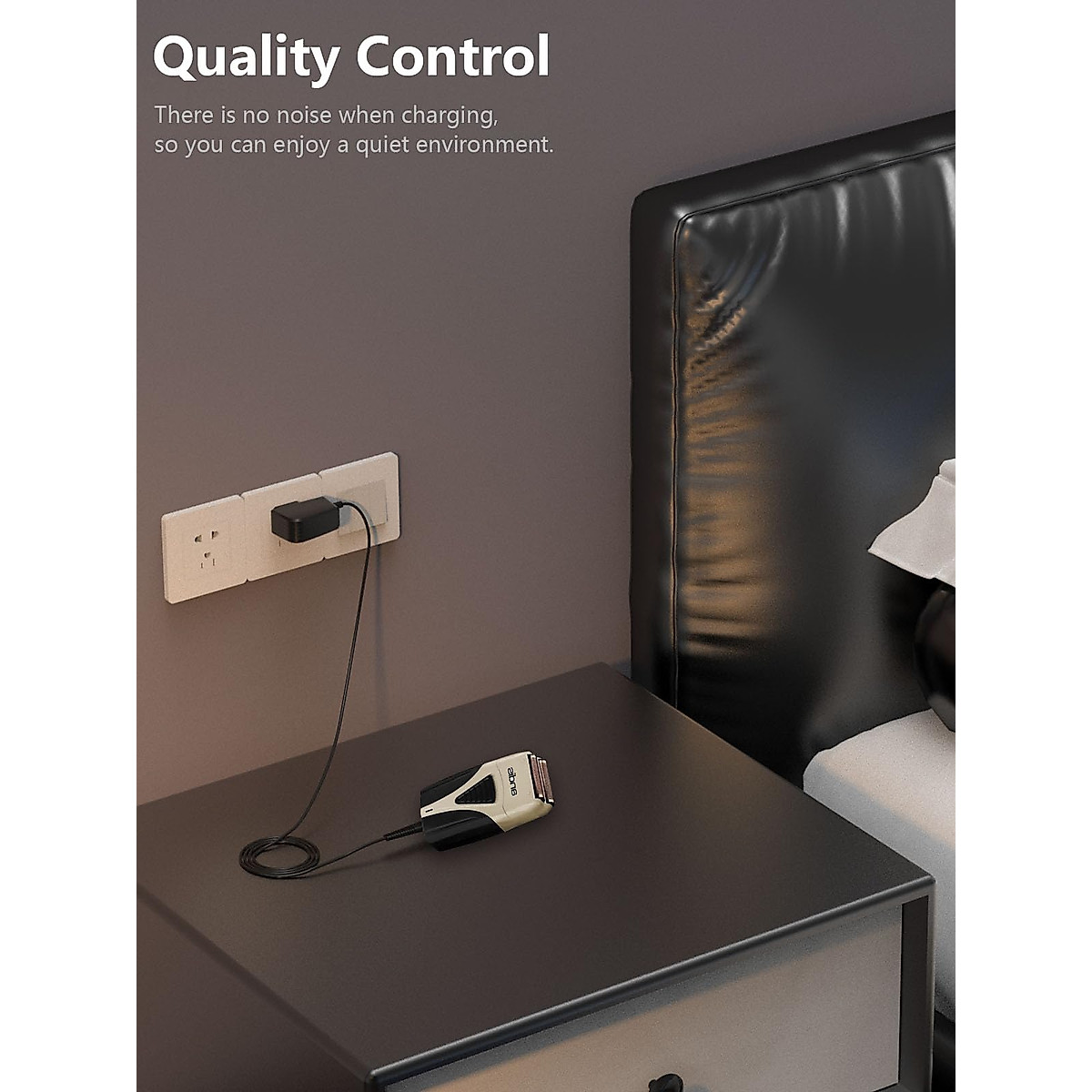 5V 1A Charger for Andis Shaver Andis Charger Power Cord Adapter Replacement for 17150 TS-1 17220 17195 Profoil 17190 17165 17170 17205 17220 Lithium Titanium Plus TS-2 Replacement Pro Foil Shaver- 5Ft