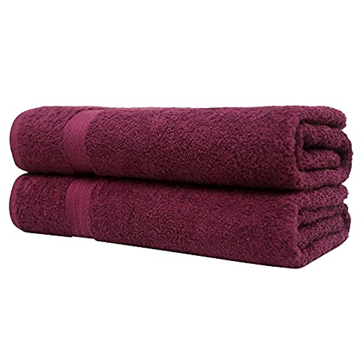 Pleasant Home Bath Sheets Set - 2 Pack – 35” x 70” - 100% Cotton - 600 GSM – Soft & Absorbent – Durable (Violet)