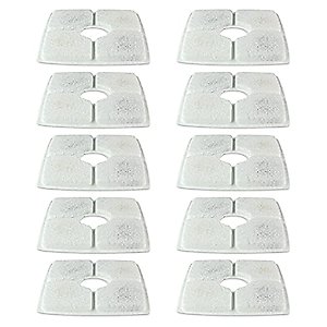 PET STANDARD Replacement Water Filter Compatible with Veken / Wonder Creature, etc... 84oz/2.5L Automatic Pet Fountain, Cat Water Fountain Pack of 10