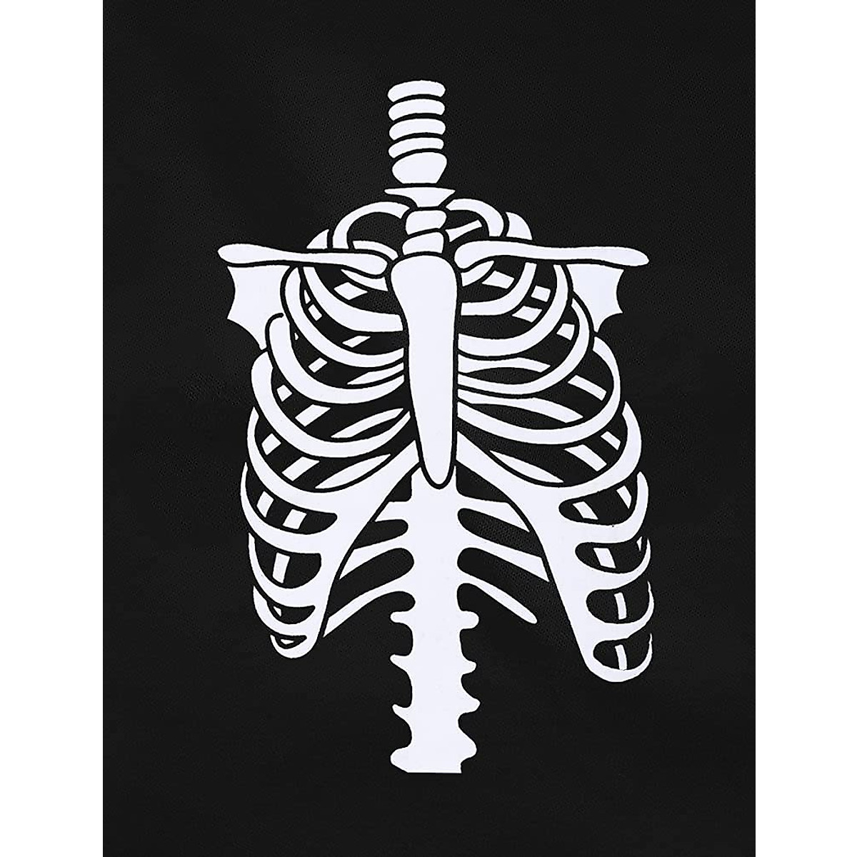 Women's Halloween Rock n Roll Skeleton Funny Long Sleeve Costume for Ladies Skeleton Glow in Dark(Dark-4218 XL)